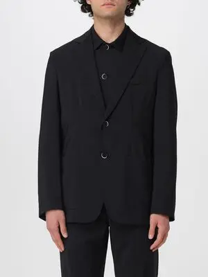 Barena Venezia Single-breasted Virgin Wool Blazer - Black