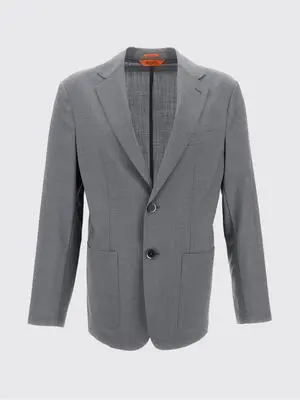 Barena Venezia Single-breasted Virgin Wool Blazer - Grey