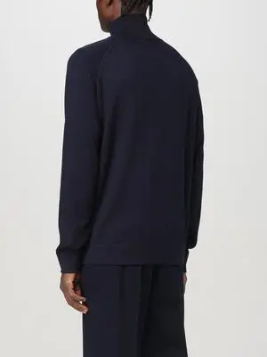PAOLO PECORA Pullover With Quarter Zip - Blue