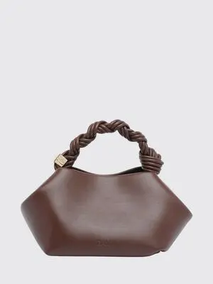 GANNI Twisted Handle Handbag - Brown