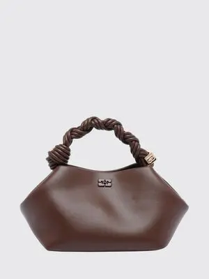 GANNI Twisted Handle Handbag - Brown