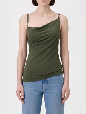 Coperni Asymmetric Polyester Top - Green