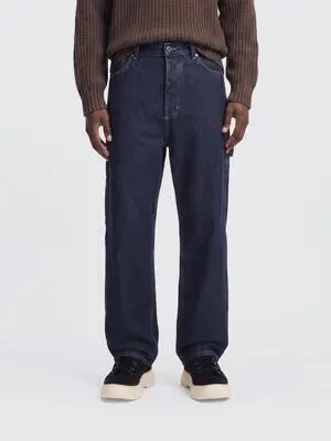 Hugo Cotton Wide Leg Jeans - Denim