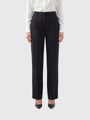 Victoria Beckham Virgin Wool Blend Tailored Trousers - Black