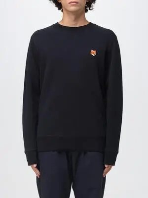 Maison Kitsuné Cotton Crew Neck Sweatshirt - Black