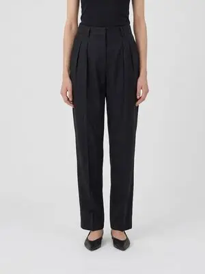 Loulou De Saison Wool Blend Classic Trousers - Black