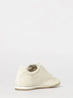 TOTEME Flex Quilted Suede Sneakers - Beige