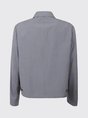 JIL SANDER Wool Shirt Jacket With Zip Closure And French Collar
