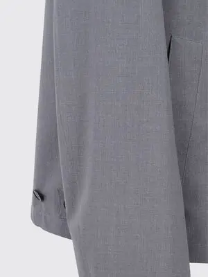 JIL SANDER Wool Shirt Jacket With Zip Closure And French Collar