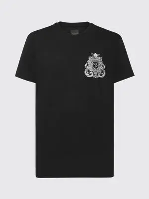 BILLIONAIRE Cotton T-shirt With Logo - Black