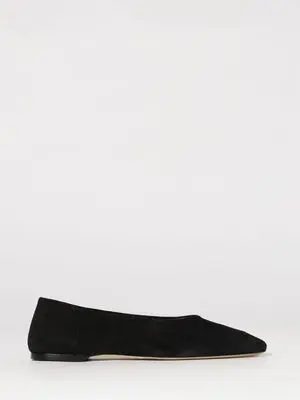 TOTEME Suede Ballerina Flats - Black