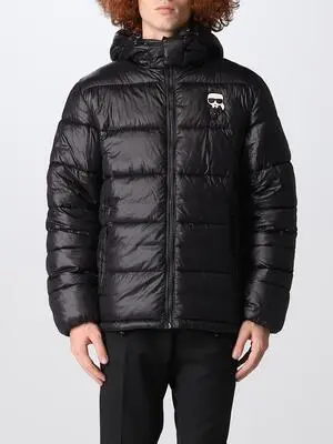 Karl Lagerfeld Puffer Jacket With Logo Detail