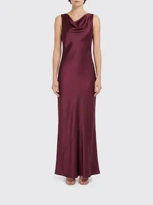 Norma Kamali Satin Maxi Dress - Red