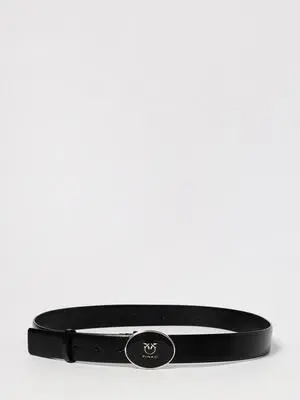 Pinko Belt With Logo Buckle - Black