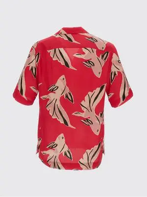 Paul Smith Printed Viscose Blend Shirt - Pink