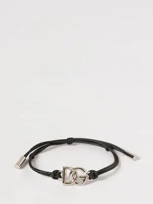Dolce & Gabbana Dg Bracelet In Polyester And Brass - Black