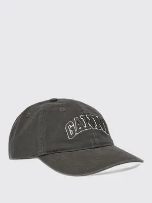 GANNI Embroidered Logo Cap - Green