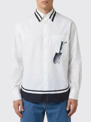 Jacquemus Cotton Shirt With Graphic Print - Blue 1