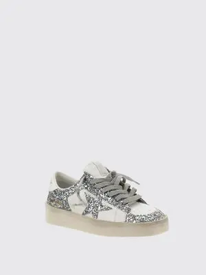 GOLDEN GOOSE Glitter Star Sneakers - Silver
