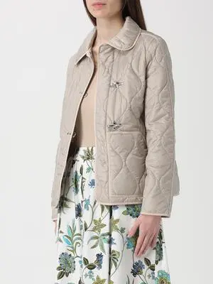 FAY Quilted Down Jacket In Padded Technical Fabric - Silver