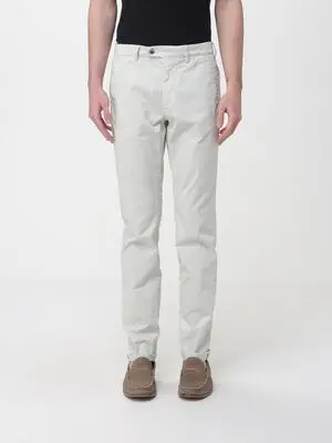 MASON'S Cotton Stretch Chino Trousers - Grey