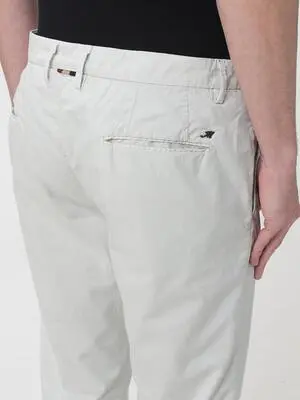 MASON'S Cotton Stretch Chino Trousers - Grey