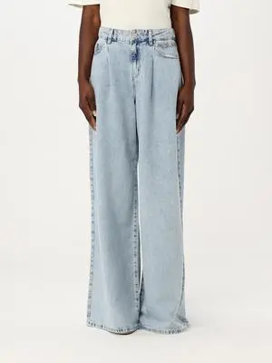 Karl Lagerfeld Pleated Wide-leg Jeans