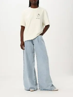 Karl Lagerfeld Pleated Wide-leg Jeans