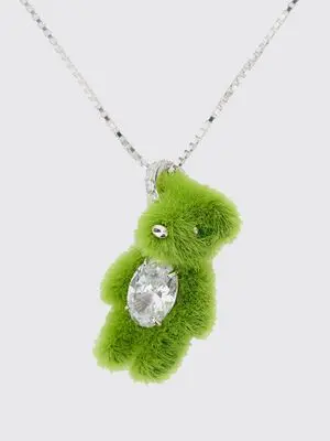 YVMIN 18k Gold-plated Silver Choker With Pendant And Rhinestones
