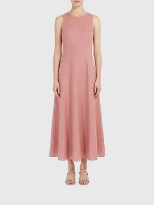 Eleventy Linen Blend A-line Midi Dress