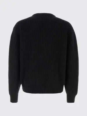 JIL SANDER Pure Wool Long-sleeved Crewneck Sweater - Black