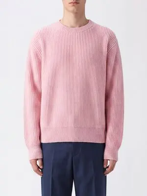 JIL SANDER Pure Wool Long-sleeved Crewneck Sweater - Pink