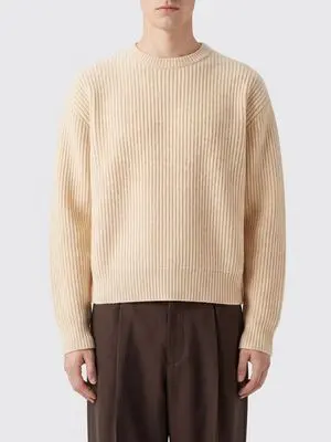 JIL SANDER Long-sleeved Crewneck Sweater In Pure Wool - White