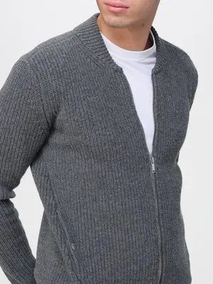 ZANONE Ribbed Knit Zip-up Cardigan
