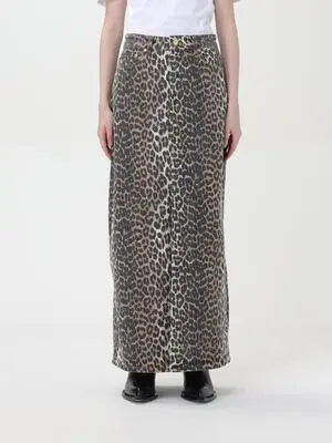 GANNI Skirt Colour - Brown