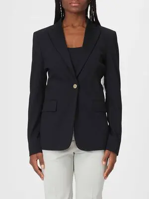 Pinko Single-breasted Viscose Blazer - Black