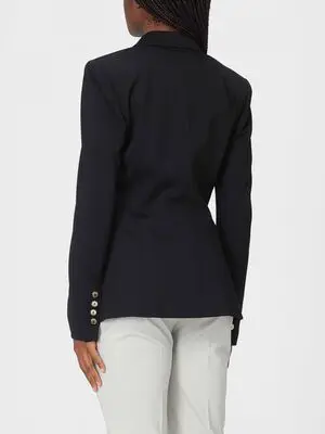 Pinko Single-breasted Viscose Blazer - Black