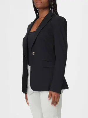 Pinko Single-breasted Viscose Blazer - Black