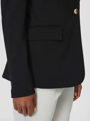 Pinko Single-breasted Viscose Blazer - Black