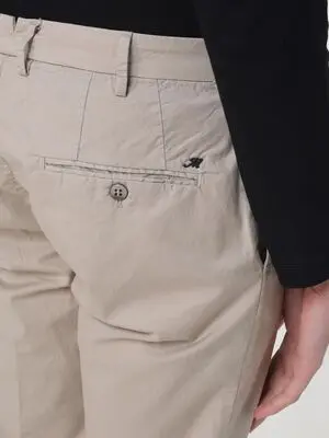 MASON'S Cotton Stretch Chino Trousers - Beige