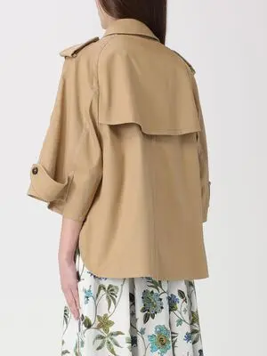 FAY Stretch Cotton Gabardine Trench Coat