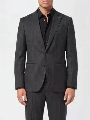 BILLIONAIRE Pinstriped Single-breasted Blazer - Black