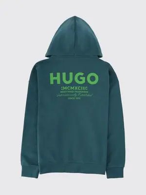 Hugo Cotton Hoodie With Zip