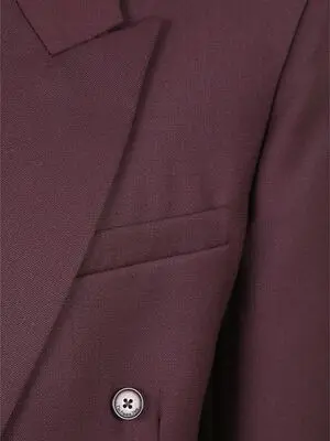 THE FRANKIE SHOP Double-breasted Virgin Wool-blend Blazer With Rear Vent