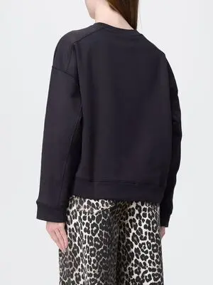 GANNI Printed Organic Cotton Crew-neck Sweatshirt