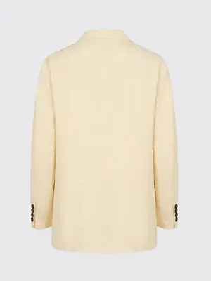Studio Nicholson Single-breasted Linen-blend Blazer With Patch Pockets