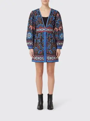 Farm Rio Capri Floral Lenzing™ Ecovero™ Viscose Mini Dress - Black