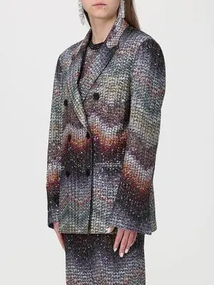 Missoni Zigzag Viscose Double-breasted Blazer