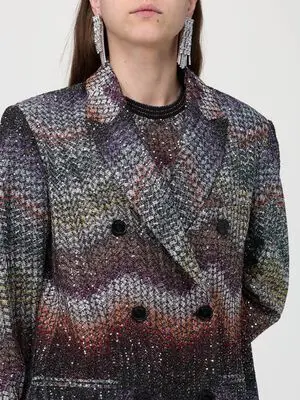 Missoni Zigzag Viscose Double-breasted Blazer