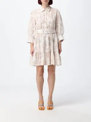 MC2 SAINT BARTH Tropical Print Cotton Mini Dress - Multicolor